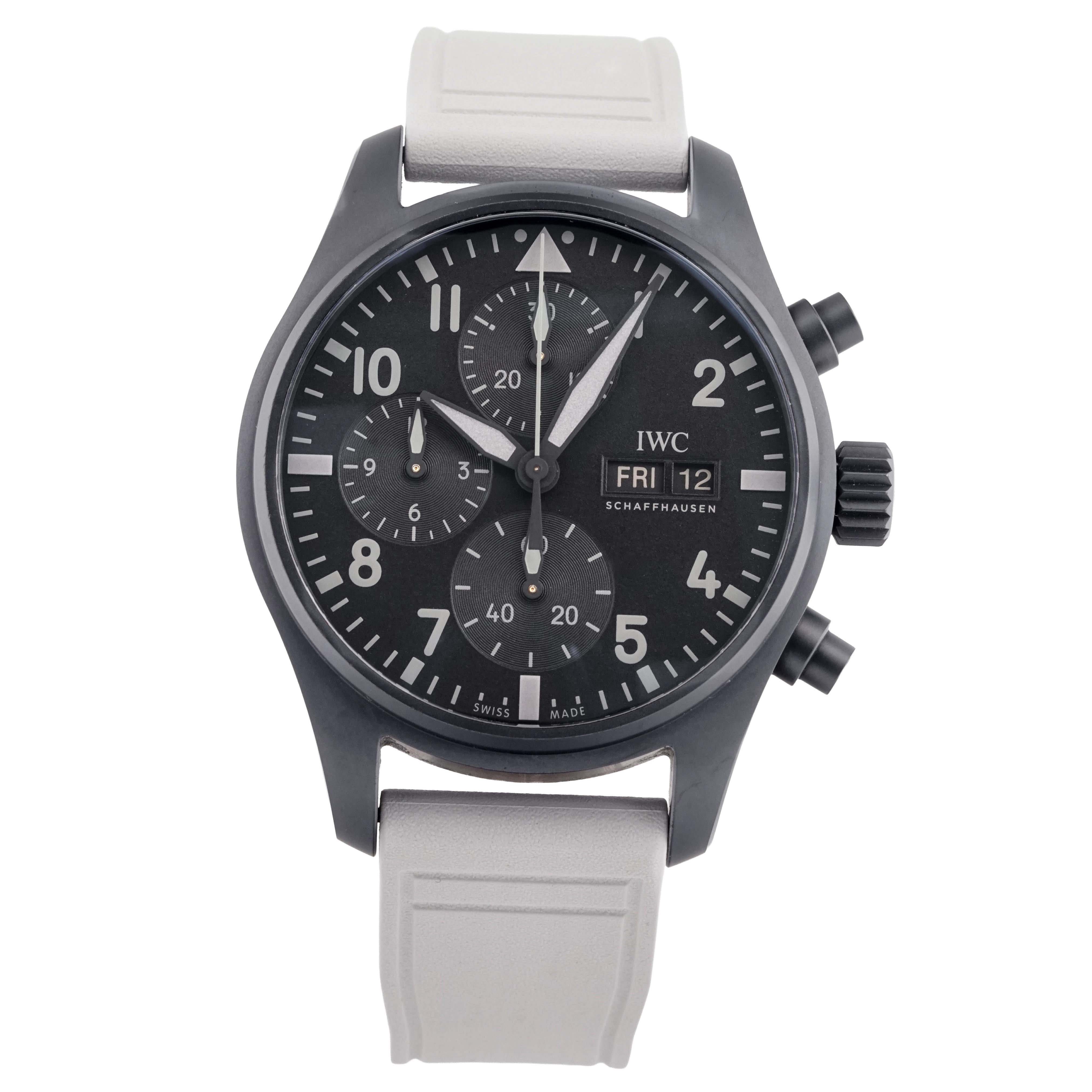 IWC Pilot Chronograph Top Gun Ceratanium 41mm IW388106 – Swiss Horology